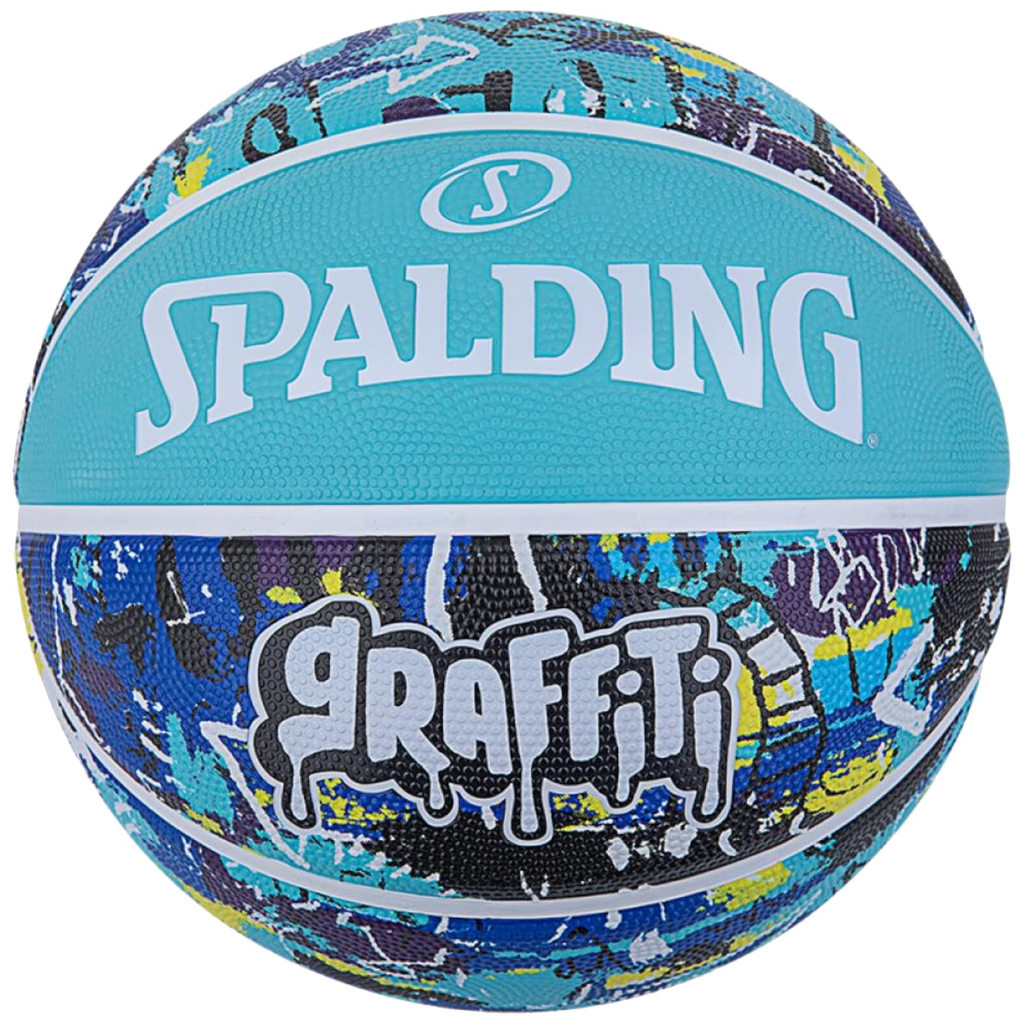 Spalding Graffiti Ball 84373Z, Unisex Basketballs, Blue, 7 EU