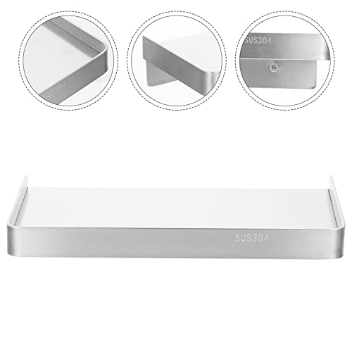Cabilock Stick-on Wall Shelf Small Wall Mounted Adhesive Shelf Phone Holder Shelf