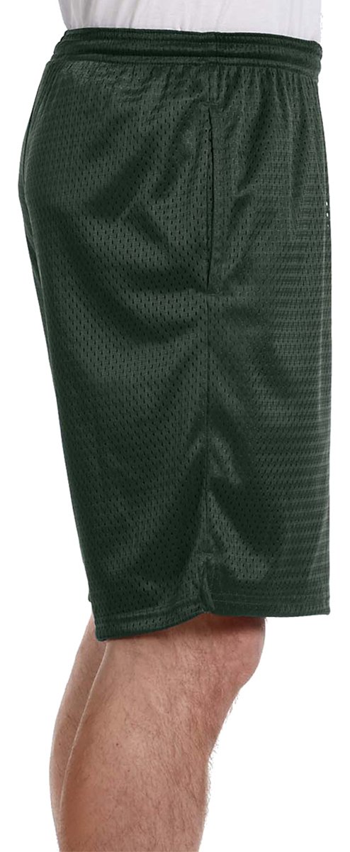 Champion Men's Long Mesh Short with Pockets,Maroon,XX-Large