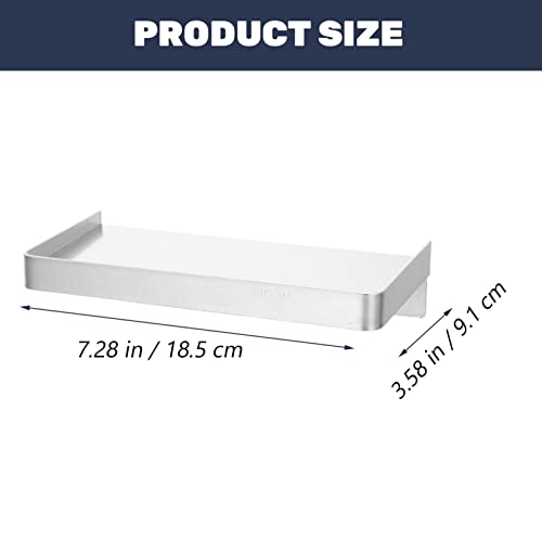 Cabilock Stick-on Wall Shelf Small Wall Mounted Adhesive Shelf Phone Holder Shelf
