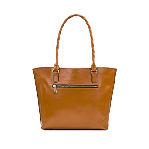 Patricia Nash, Adeline Tote, Burnished Cutout Tooled, Brown