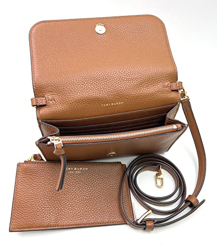 Tory Burch Women's Thea Flat Wallet Crossbody (Moose)