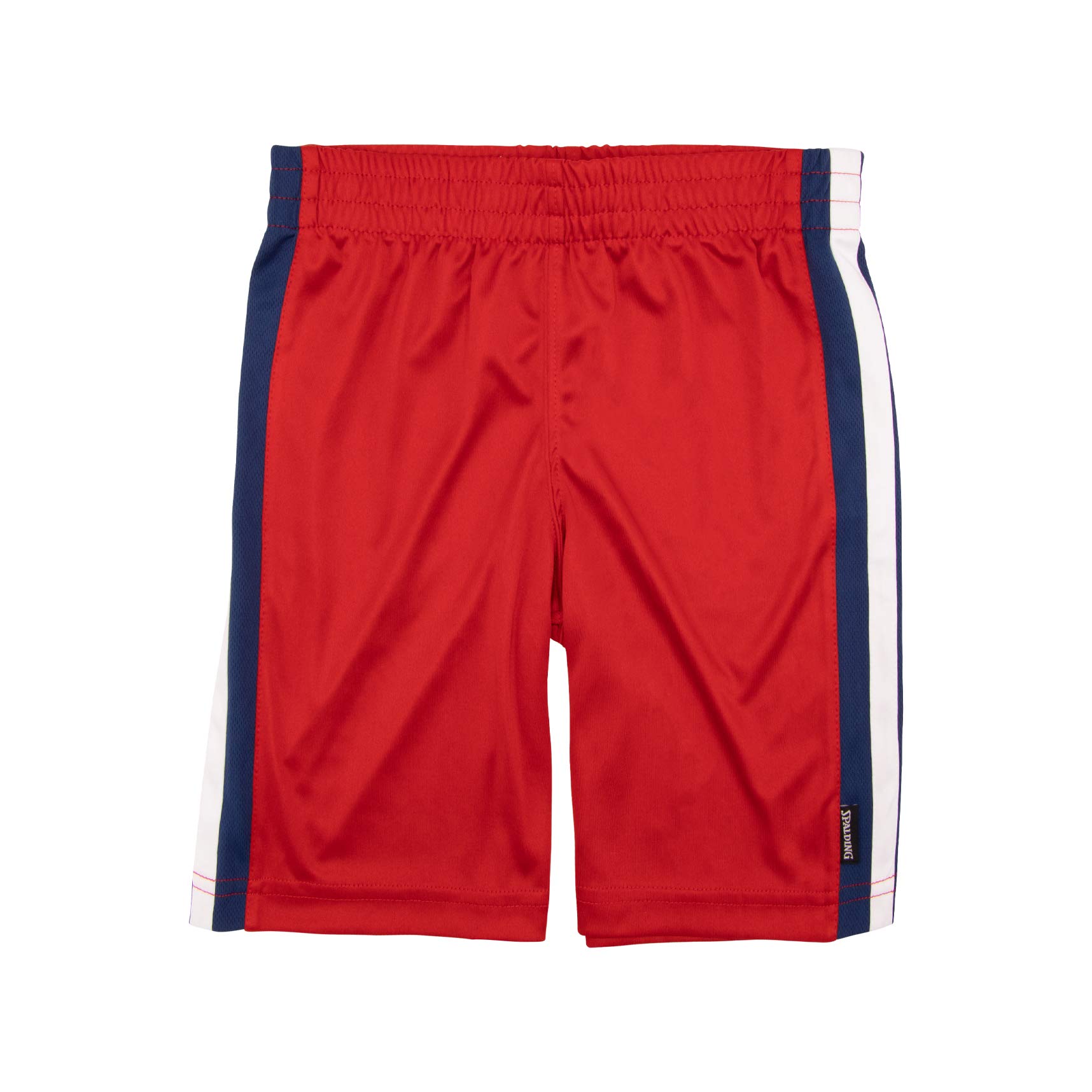 Spalding Boys Americana Athletic Active Mesh Muscle Tank Top and Shorts Set, Navy Blue, 4