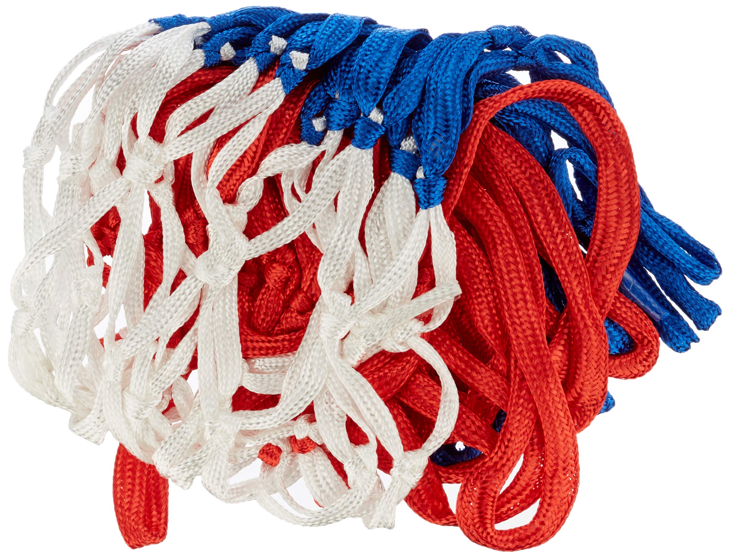 Spalding NBA NETZ (82-79SCNR) Red Tricolor, Unisex Adult, White/Blue/Red, NOSIZE