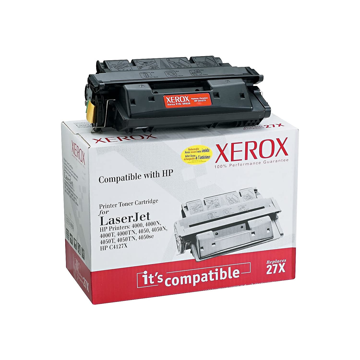 Genuine Xerox High Capacity Black Toner Cartridge for the HP LaserJet 4000, 4050 series, XEROX 6R926