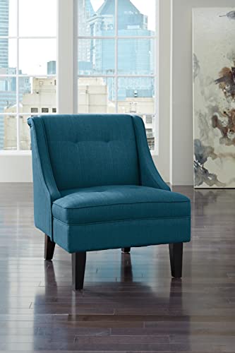 Signature Design by Ashley Clarinda Contemporary Tufted Wingback Accent Chair, Blue