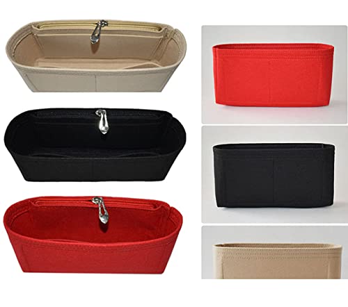 Felt Purse Organizer Insert, for Chanel Chanel24c HOBO armpit bag, inner bag lined with street bag2063Beige