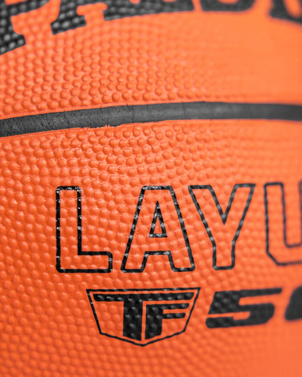 Spalding Layup TF-50 Ball 84332Z, Unisex Basketballs, Orange, 7 EU