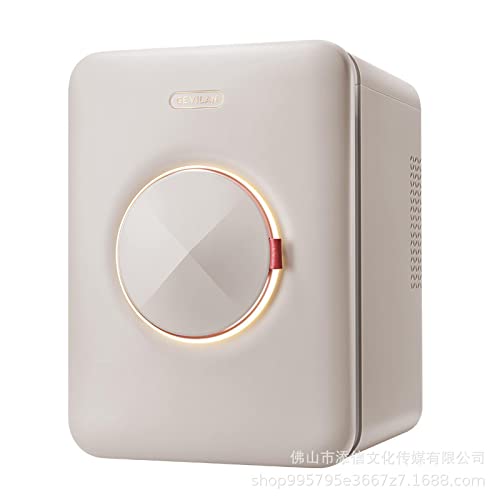 TCHPCFZ Skincare Small Refrigerator, Suitable For Bedroom, Car, Desk And Dormitory Storage Makeup Skincare Products Beauty Mask Professional Constant Temperature Preservation white
