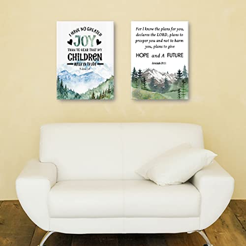 OTINGQD Hope And Future Jeremiah 29:11 Canvas Wall Art,Bible Verse Scripture Canvas Painting Prints for Christian Home Bedroom Office Church Religious Wall Decor