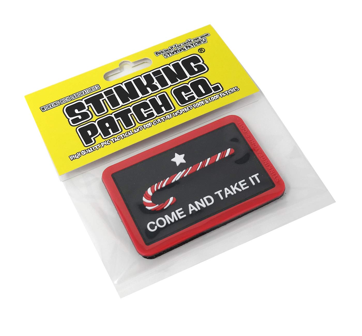 Candy Cane PVC Hook and Loop Patch Bundle - Hilarious Christmas Patches