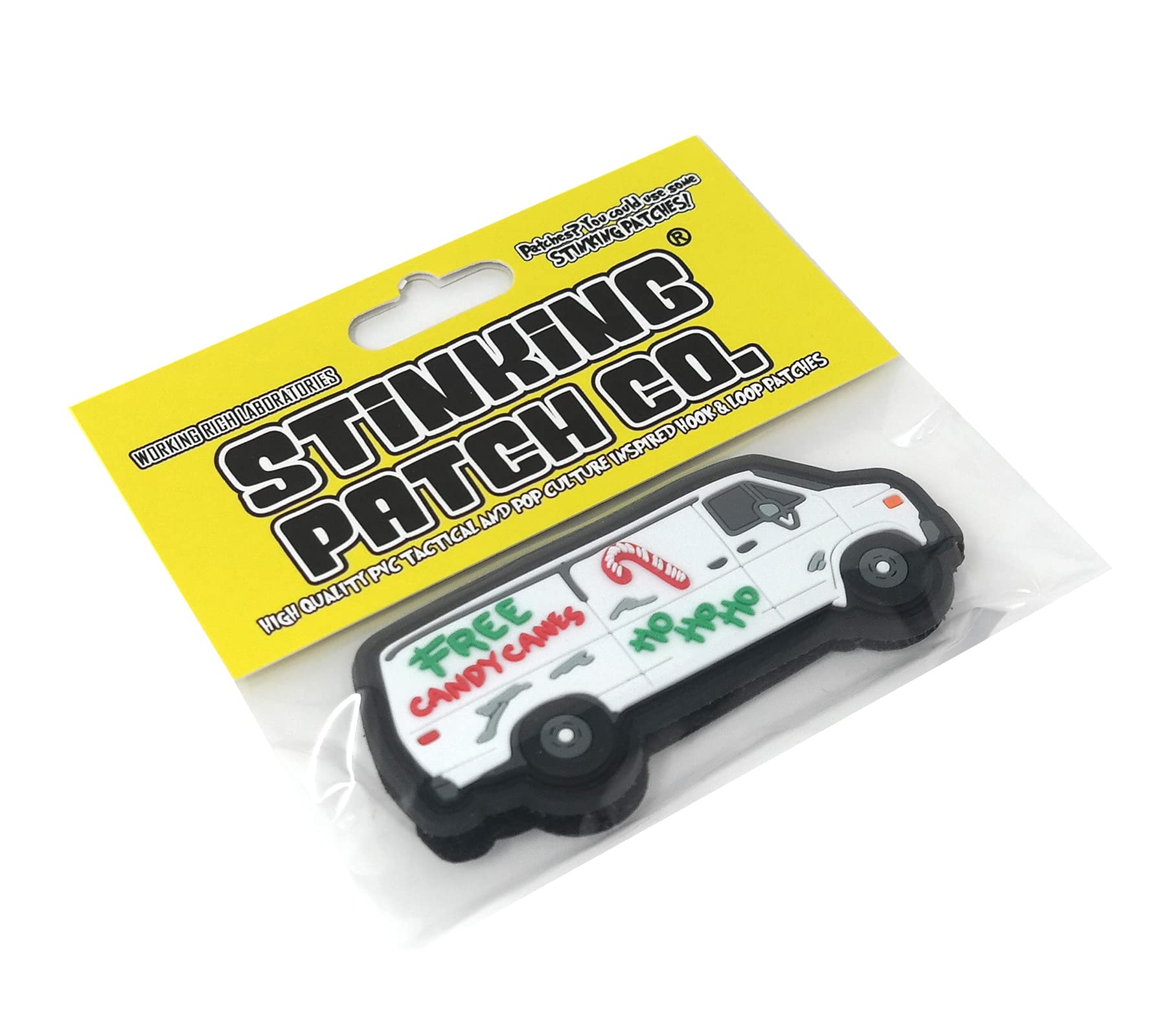 Candy Cane PVC Hook and Loop Patch Bundle - Hilarious Christmas Patches