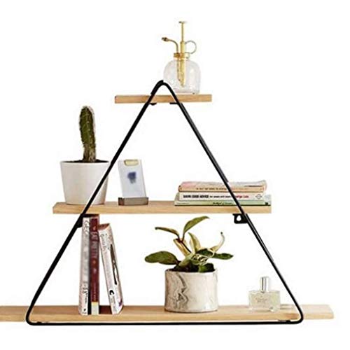 QUUL Solid Wood Wall Shelfļ¼Decorative Wall Shelf for Bedroom, Living Room, Bathroom, Kitchen, Office and Size 70 * 22 * 50CM