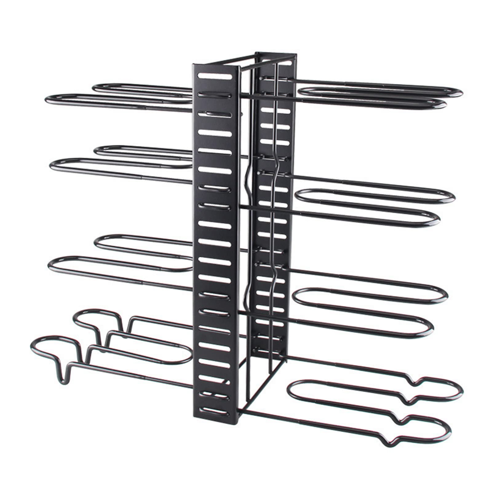 Pot and Pan Organizer for Cabinet ā Generic Adjustable 8 Tiers Pots and Pans Organizer Under Cabinet - Expandable Pots Lid Holder Kitchen Cabinet Kitchenware Organizer and Storage