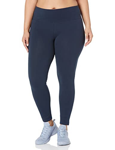 Spalding Women's Misses Activewear High Waisted Bootleg Yoga Pant Navy Blazer