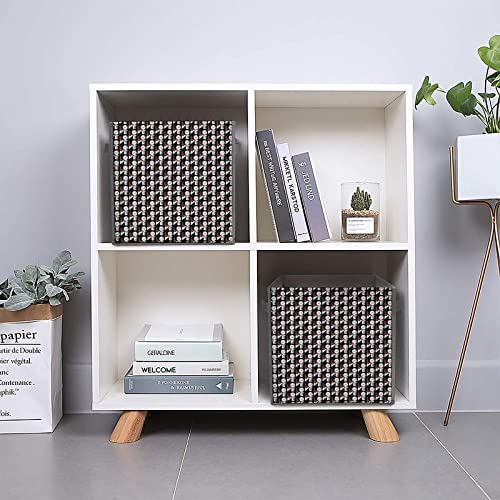 Love Golf Foldable Storage Bins Printd Fabric Cube Baskets Boxes with Handles for Clothes Toys, 11x11x11