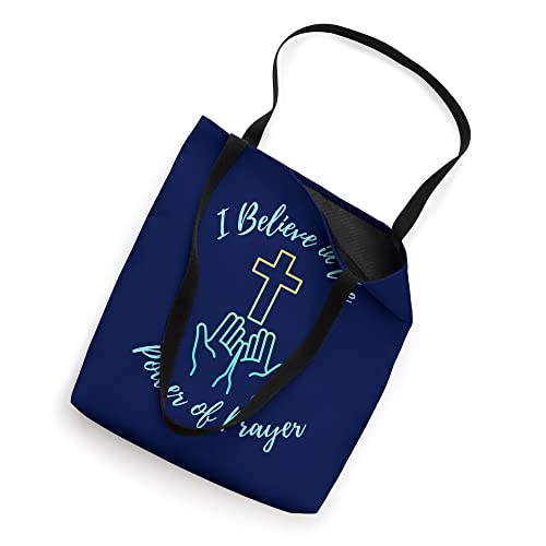 Power Of Prayer Christian Faith & Cross Religious Tote Bag