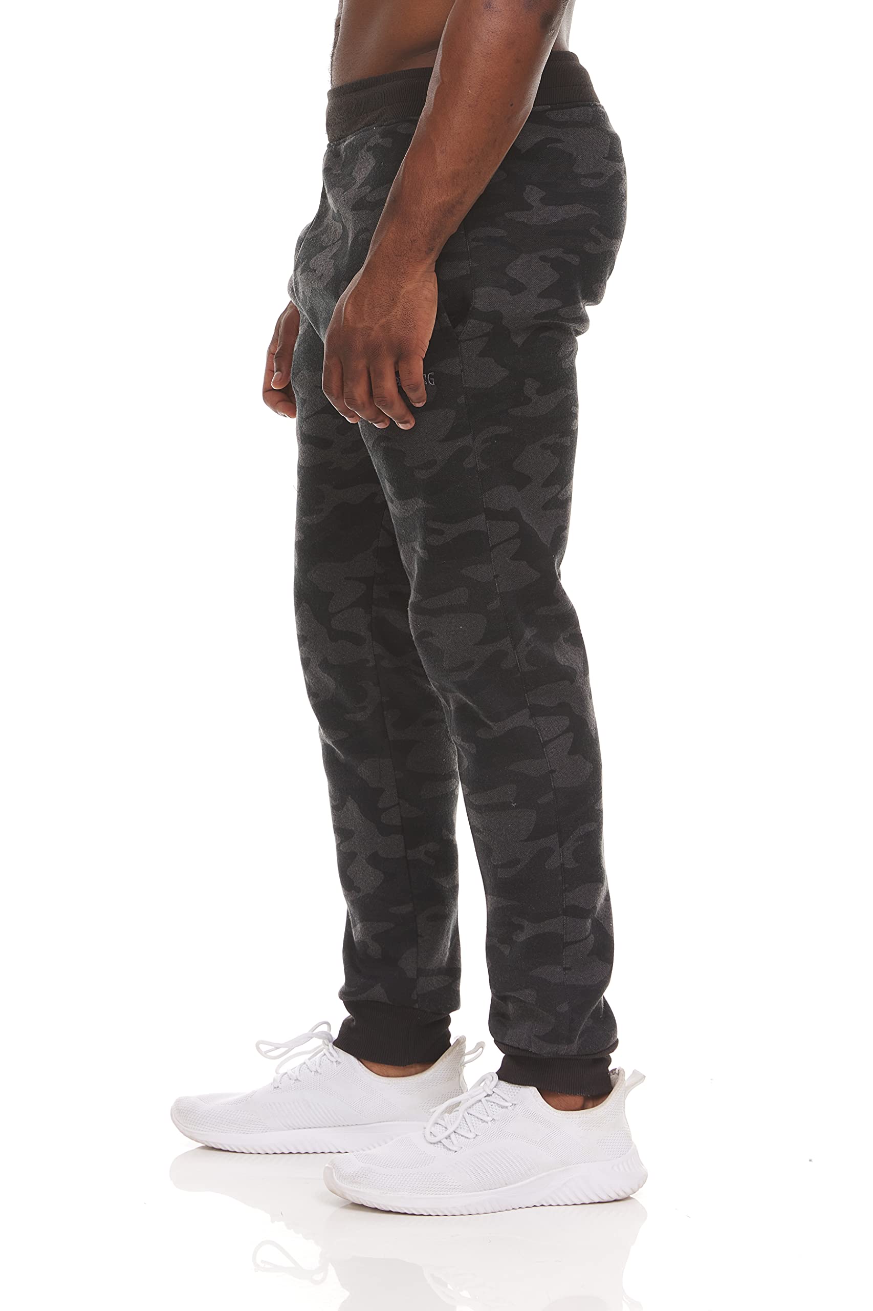 Spalding Mens Competition 2.0 Joggers, Black Camo, XL