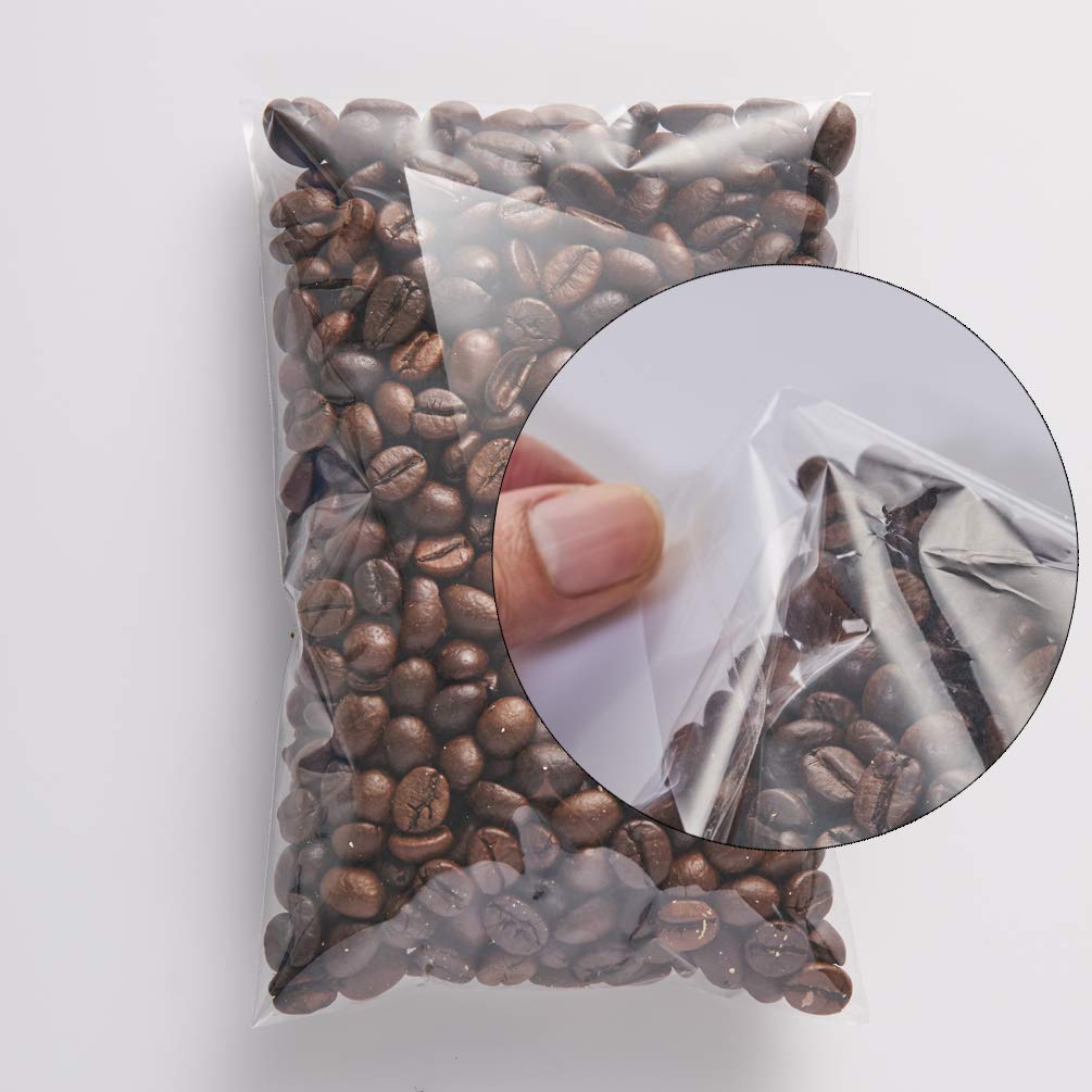 4 x 5-inch Crystal Clear Resealable Cello Cellophane Bags for Candy Cookies Cards Gifts Crafts, Pack of 100