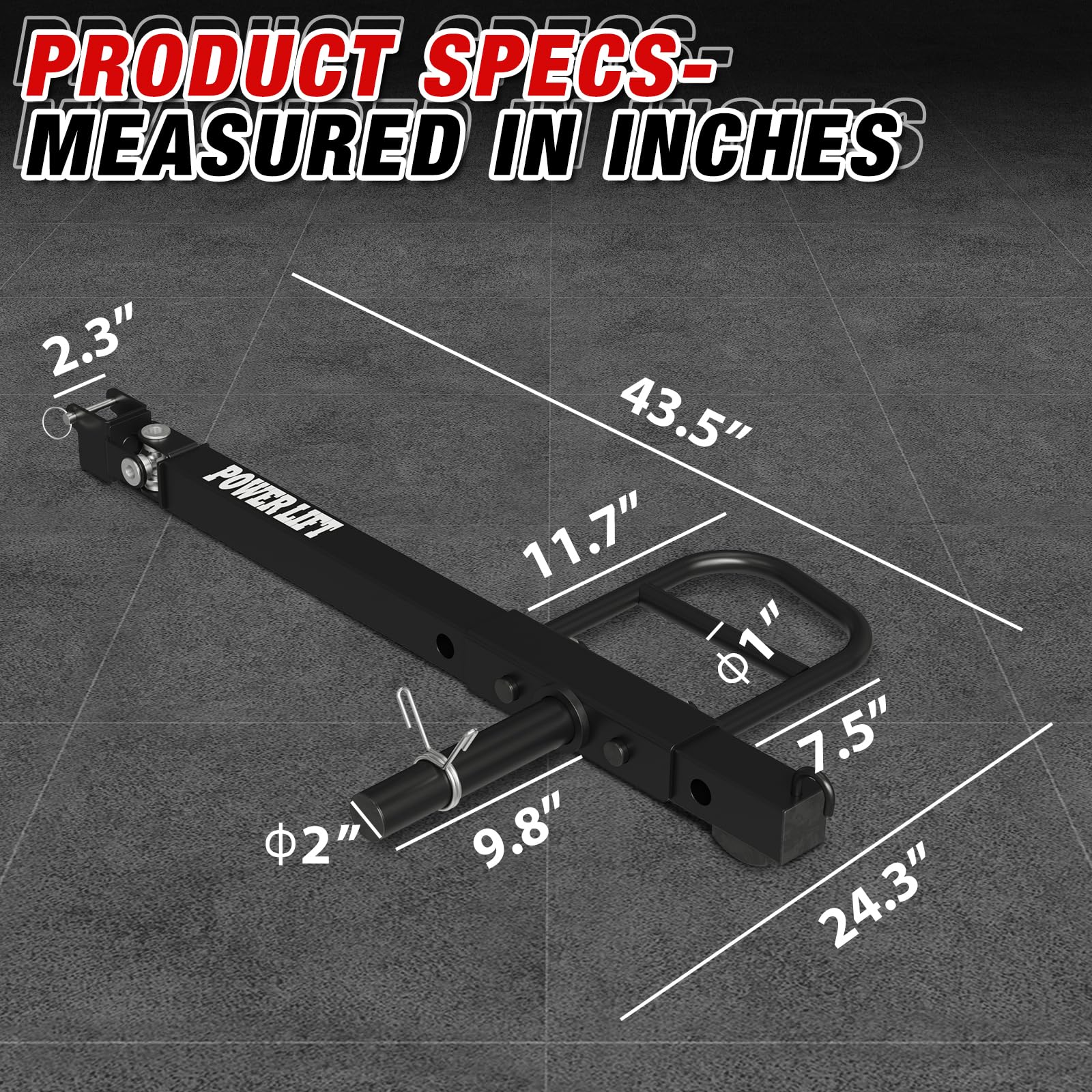 ER KANG Adjustable Jammer Arms for Power Cage, Fit 2"x2" Power Cage, 600LBS Capacity Lever Arm, Squat Rack Attachment for Body Strength Training Home Gym (50mm*50mm)