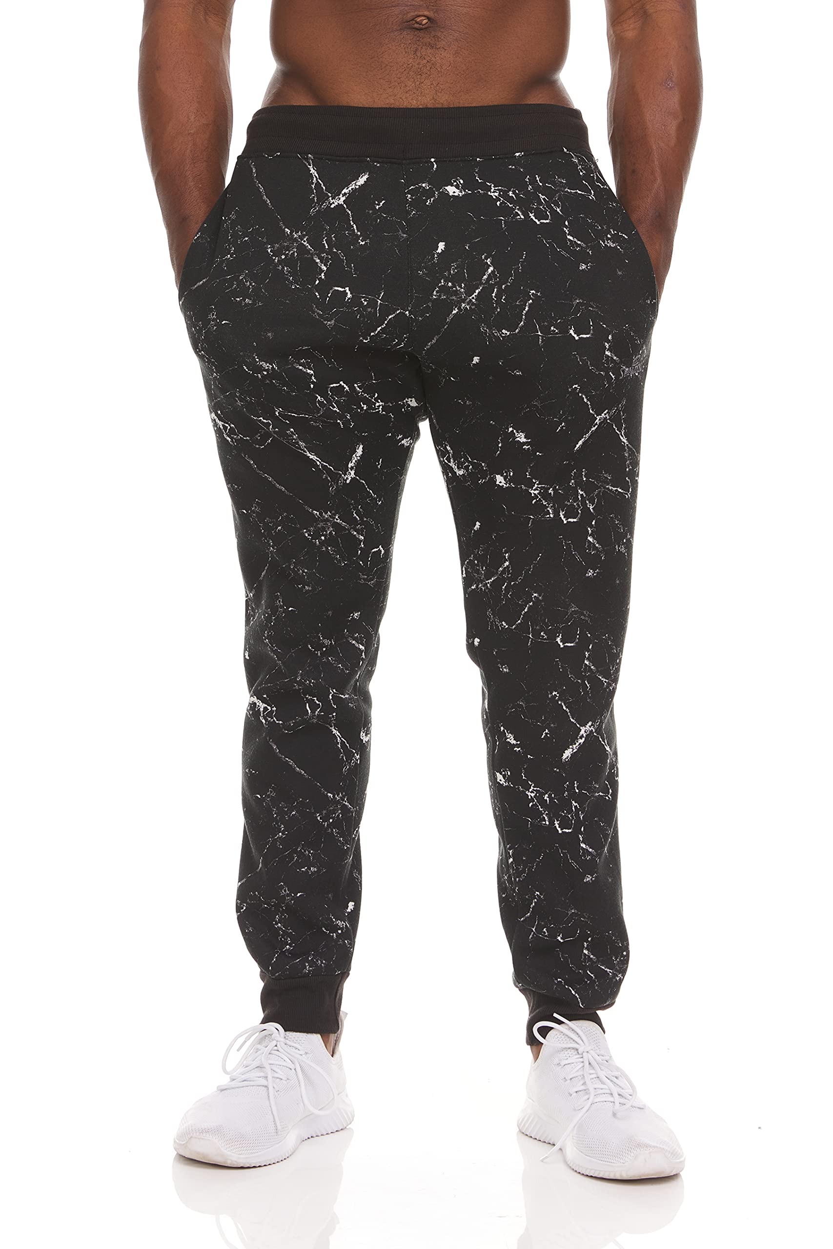 Spalding Mens Competition 2.0 Joggers, Black Marble, M