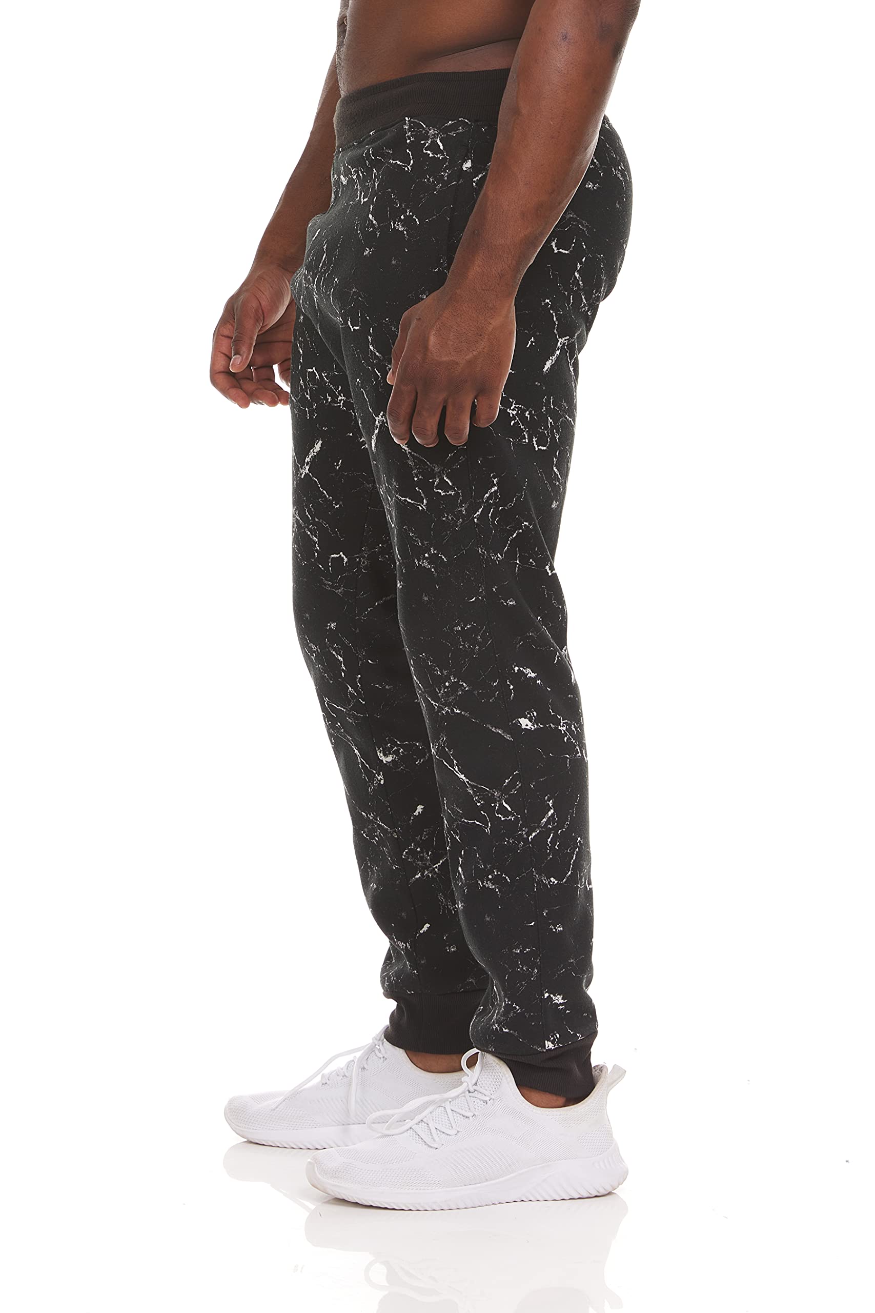 Spalding Mens Competition 2.0 Joggers, Black Marble, M