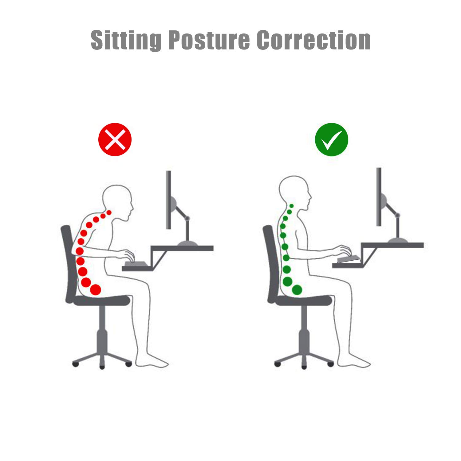 Nat-Hom Computer Keyboard Stand-Clear Acrylic Keyboard Tray with Rubber Strip,Ticker Acrylic Keyboard Riser(Holder) for Easy Ergonomic Typing and Working at Home and Office(Upgrade with rubber strip)