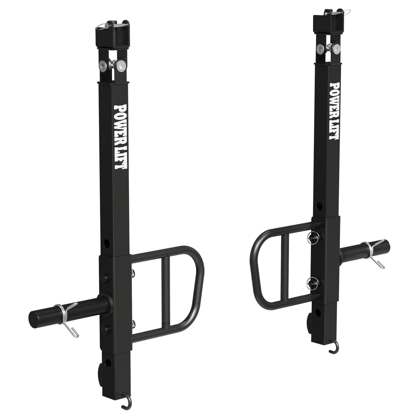 ER KANG Adjustable Jammer Arms for Power Cage, Fit 2"x2" Power Cage, 600LBS Capacity Lever Arm, Squat Rack Attachment for Body Strength Training Home Gym (50mm*50mm)