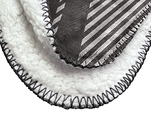 Northwest Yellowstone Silk Touch Sherpa Throw Blanket with Storage Strap Handle, 60" x 70", Dutton Plaid