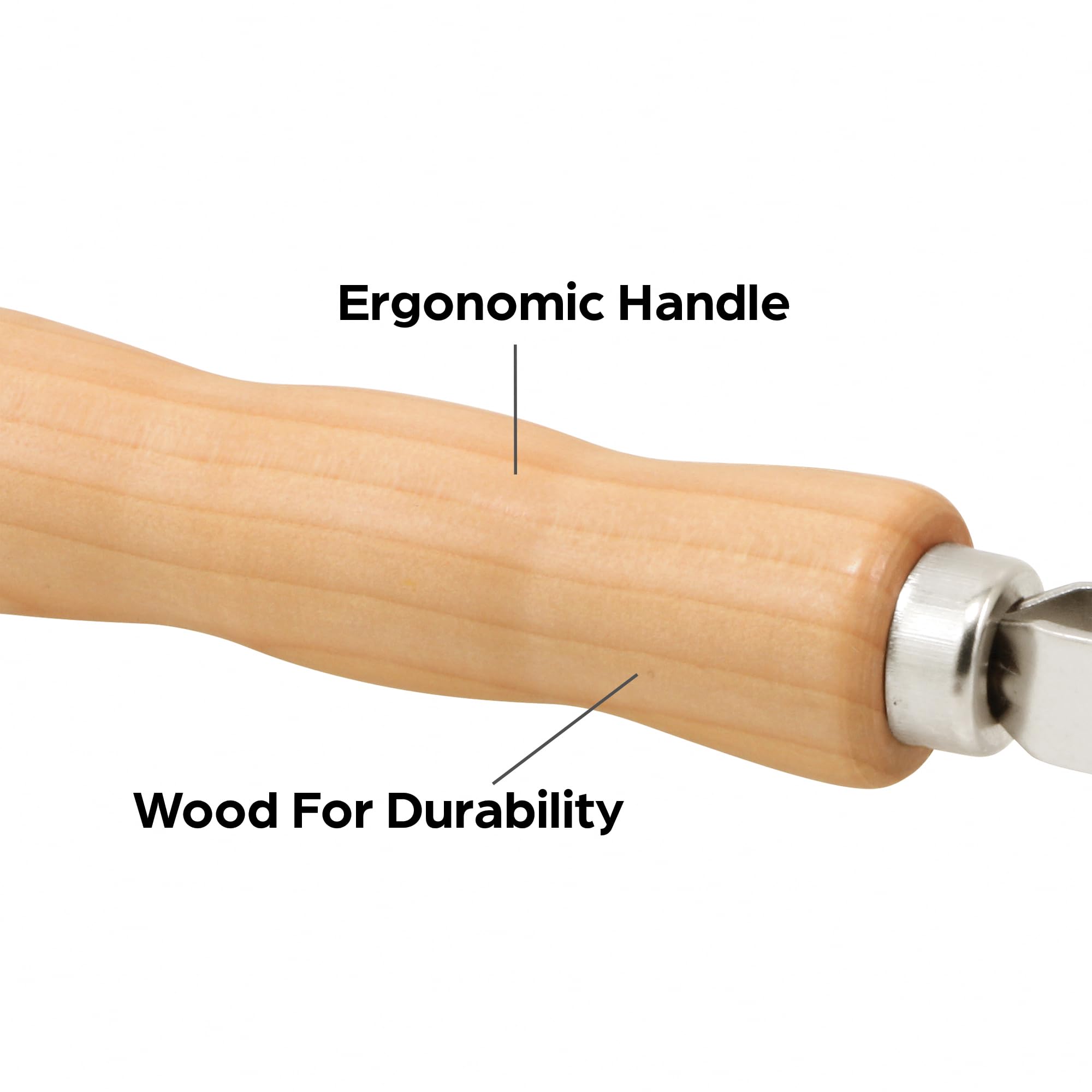 Prime-Line P 7505 Screen Rolling Tool – A Must Have Tool for Installing Window and Door Screens – Spline Roller with Wood Handle and Steel Wheels – Durable and Easy to Use