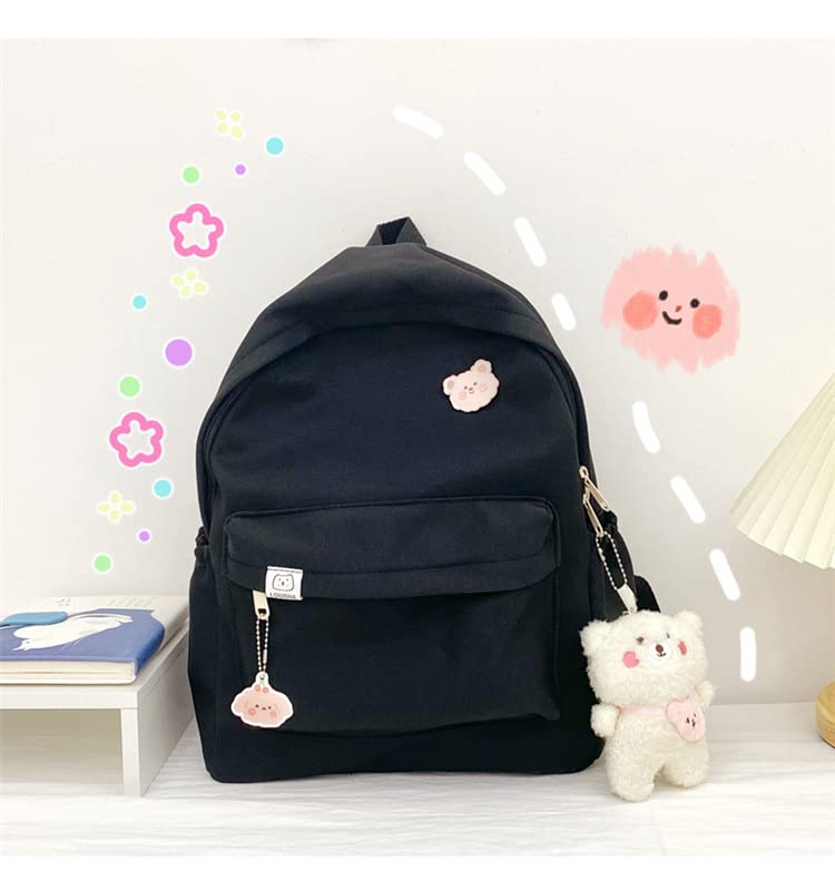 Mini Backpack Cute Small Backpack Purse for Women Mini Backpack Purse Backpack Purse for Teen Girls (Black)