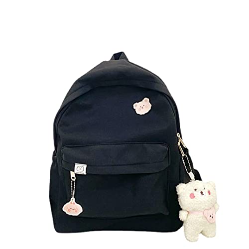 Mini Backpack Cute Small Backpack Purse for Women Mini Backpack Purse Backpack Purse for Teen Girls (Black)