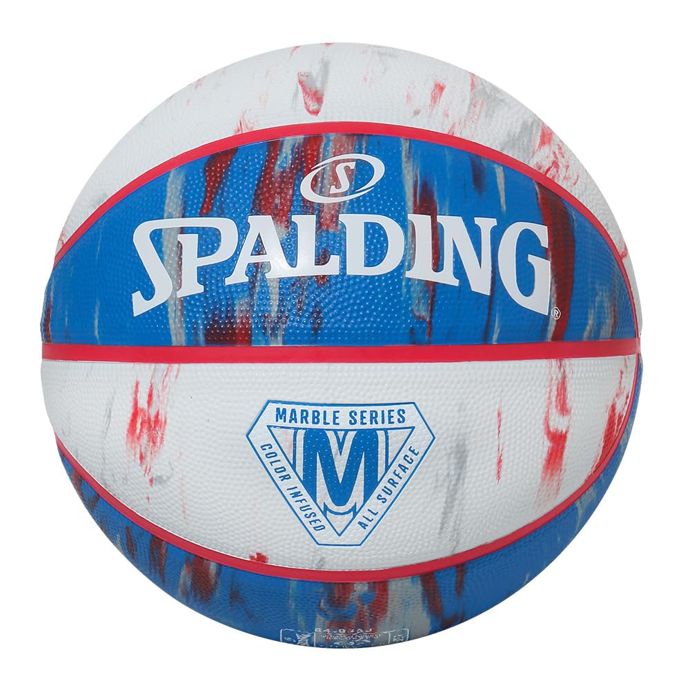 Spalding Marble Red x White x Blue Rubber No. 5 Ball 84-929J Basketball