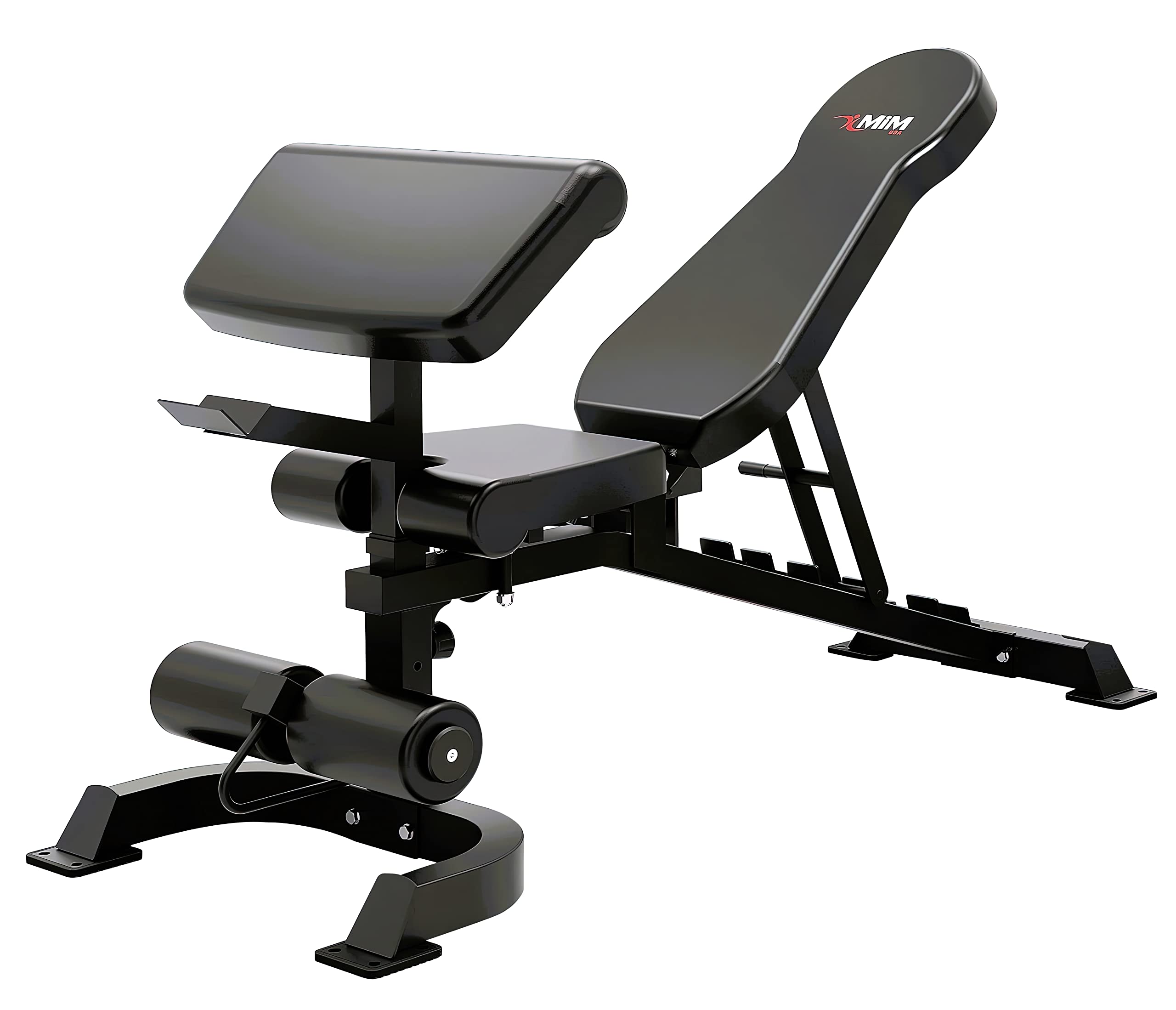 MiM USA Pro Master 1001, Smith Machine & Functional Trainer Home Gym, All-in-One Gym Machine, Adjustable Weight Bench, Preacher Curl & Complete Accessories