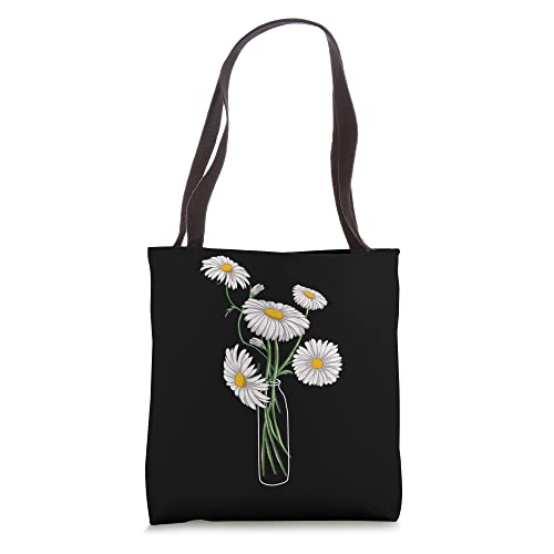 Daisies Chamomile Marguerites Bouquet Retro Daisy Flowers Tote Bag