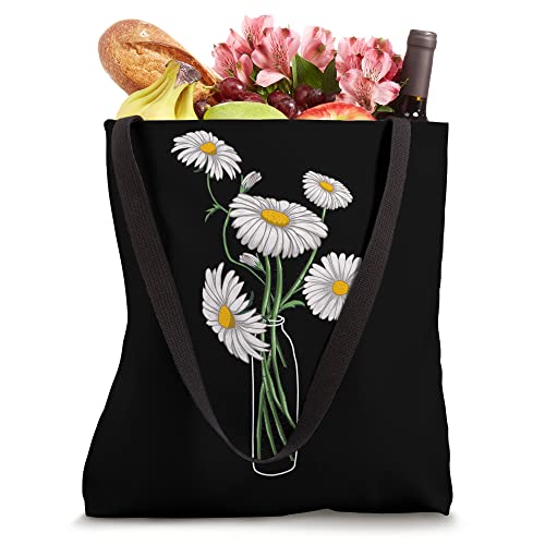 Daisies Chamomile Marguerites Bouquet Retro Daisy Flowers Tote Bag