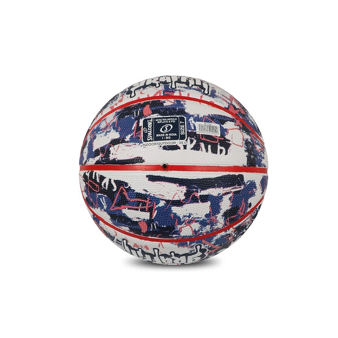 Spalding Graffiti Blue NBA Outdoor Premium Basketball Size 7 Without Air Pump
