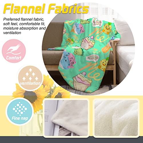 Cartoon Blankets Winter Warm Soft Blanket Throw for Bedroom Sofa Chair Lightweight Home Decor Travel Blanket 50*60inch(153CM*127CM)