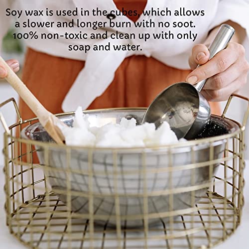 Arabica Coffee Soy Wax Melts - Maximum Scented 2.3 OZ Cube Bars (3 Pack)