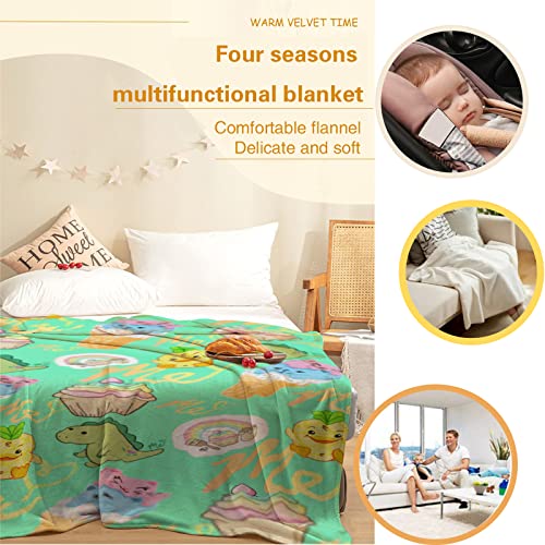 Cartoon Blankets Winter Warm Soft Blanket Throw for Bedroom Sofa Chair Lightweight Home Decor Travel Blanket 50*60inch(153CM*127CM)
