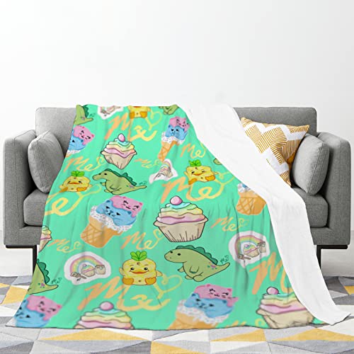 Cartoon Blankets Winter Warm Soft Blanket Throw for Bedroom Sofa Chair Lightweight Home Decor Travel Blanket 50*60inch(153CM*127CM)