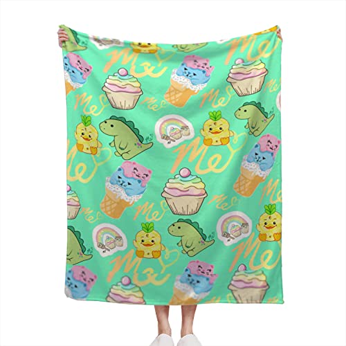 Cartoon Blankets Winter Warm Soft Blanket Throw for Bedroom Sofa Chair Lightweight Home Decor Travel Blanket 50*60inch(153CM*127CM)
