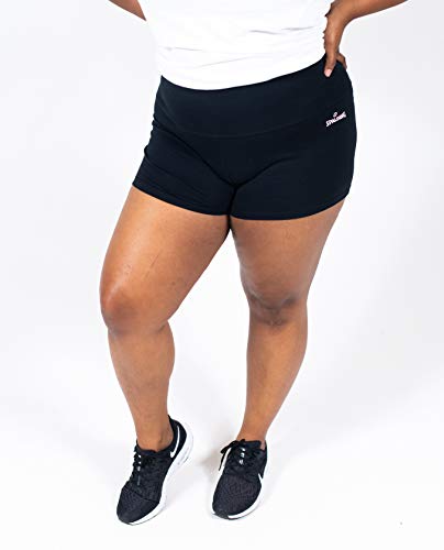 Spalding Women's Active 3 Inch Volleyball Short, Regular and Plus Size Black