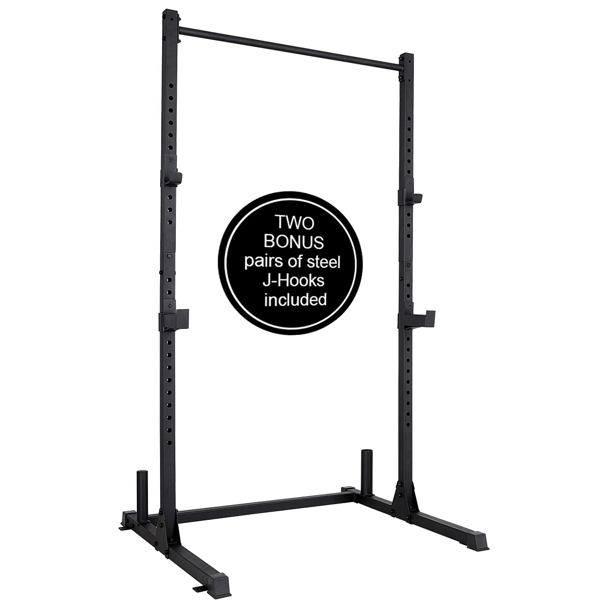 papababe Power Rack Power Cage Workout Station Home Gym for Weightlifting Bodybuilding and Strength Training (800LB Capacity +2 Extra J-Hooks)