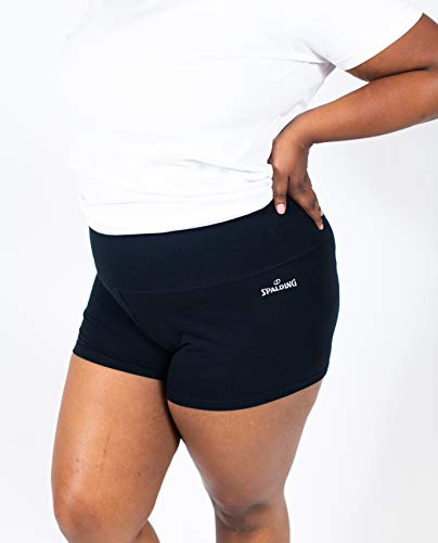 Spalding Women's Active 3 Inch Volleyball Short, Regular and Plus Size Black