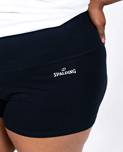 Spalding Women's Active 3 Inch Volleyball Short, Regular and Plus Size Black