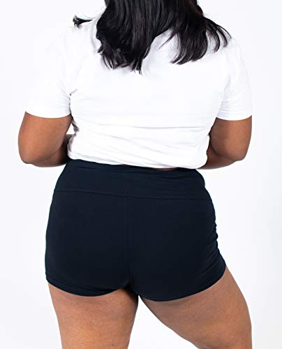 Spalding Women's Active 3 Inch Volleyball Short, Regular and Plus Size Black
