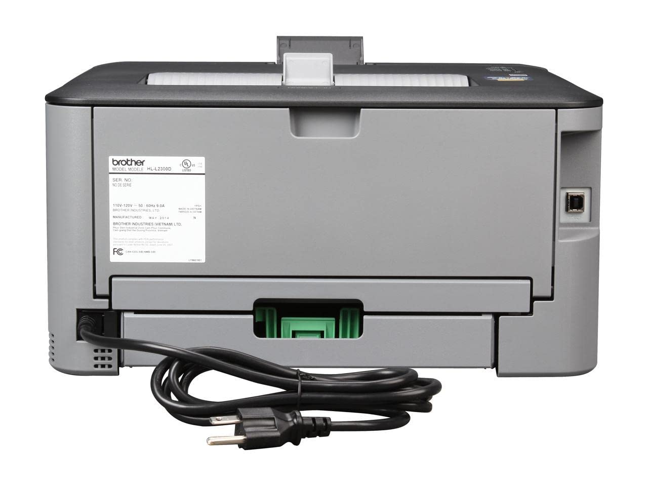 Brother® - Printer - HL-L2300D Monochrome Laser Printer - 2400 x 600 DPI - 26 Ppm Mono Print - USB 2.0 - 8.5" x 13" - Bl