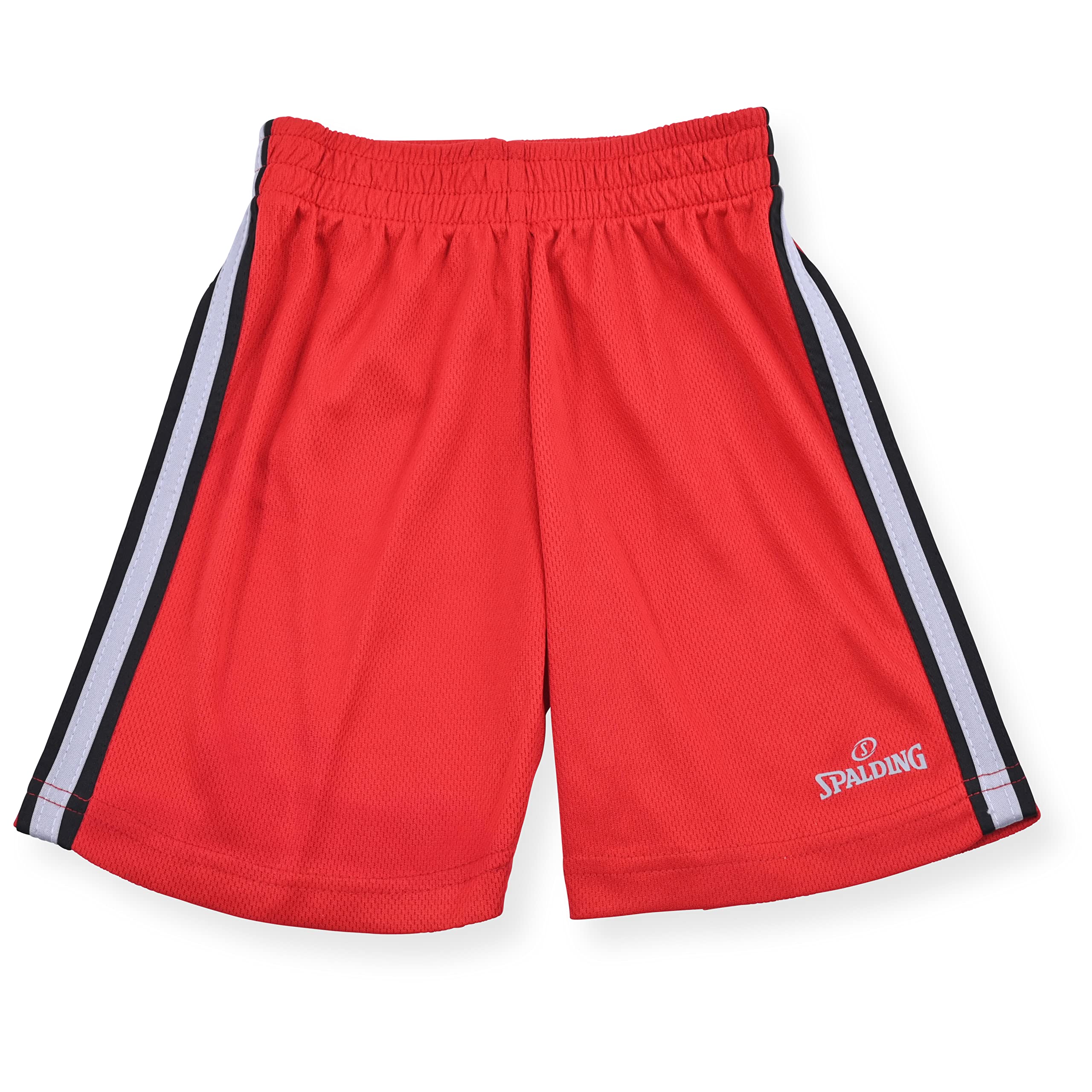 Spalding Boys 2 Pack Performance Basketball Shorts, Red/Black, 5/6