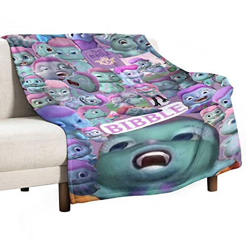Funny Meme Blanket,Bibble Meme Soft and Comfortable,Ultra-Soft Micro Fleece Blanket,for Bed Or Sofa,All Season Throw Blankets (40x50 Inch,60x50inch)